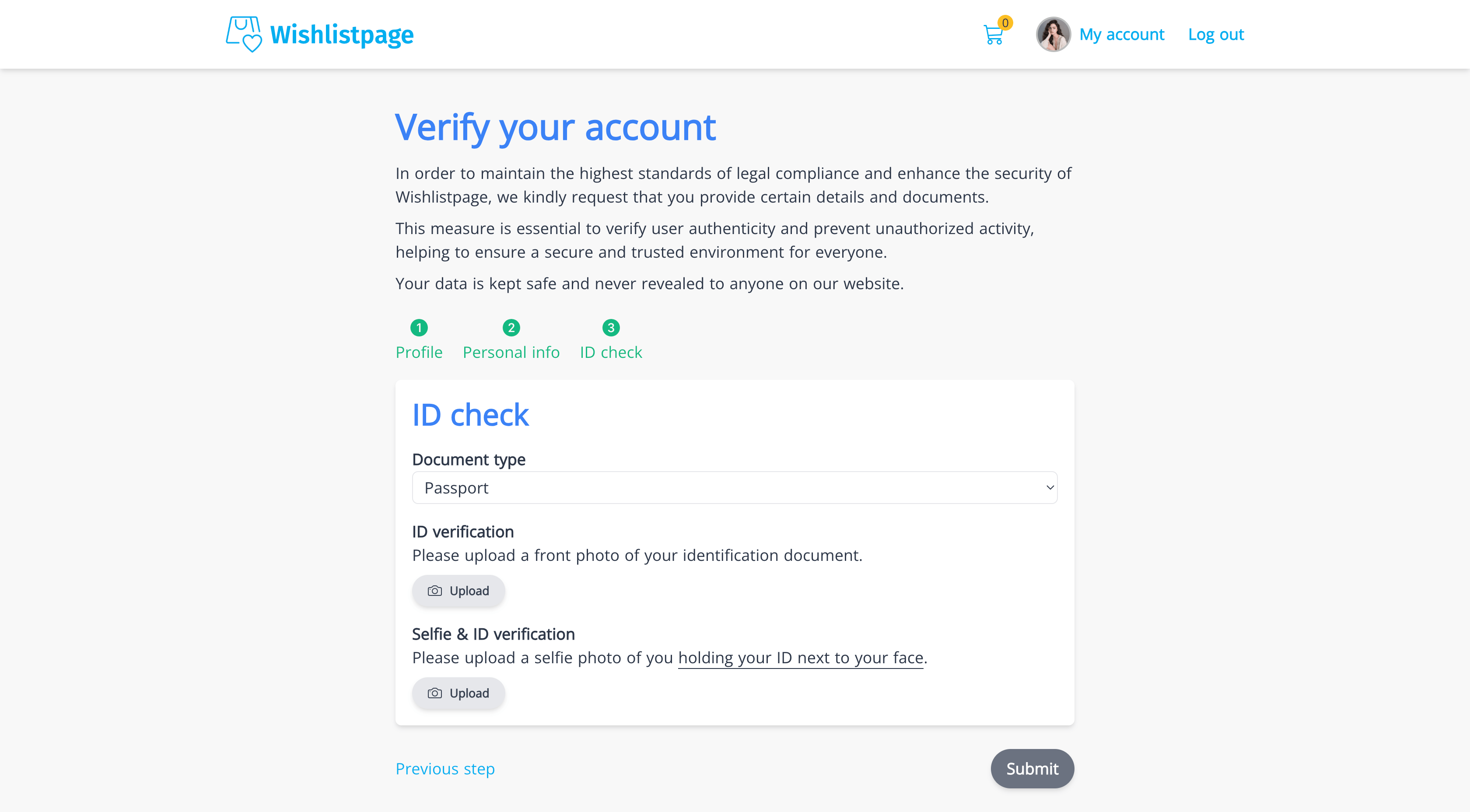 Wishlistpage - Wishlist for Creators